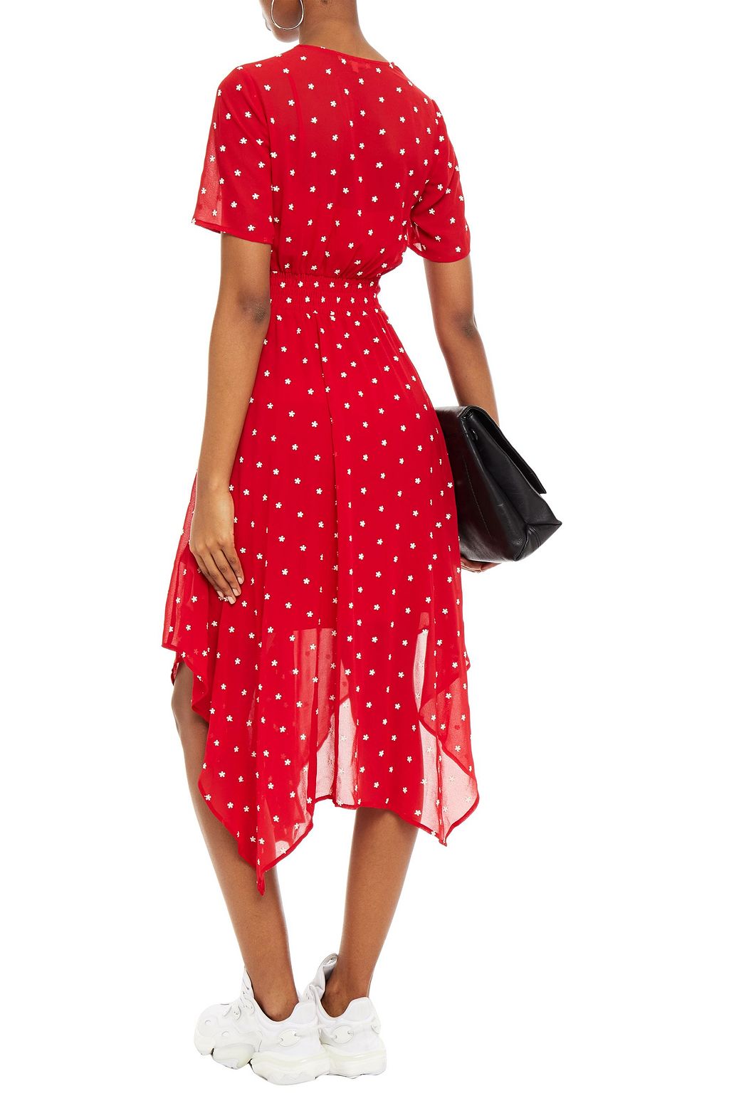 MAJE Embroidered crepe dress | THE OUTNET