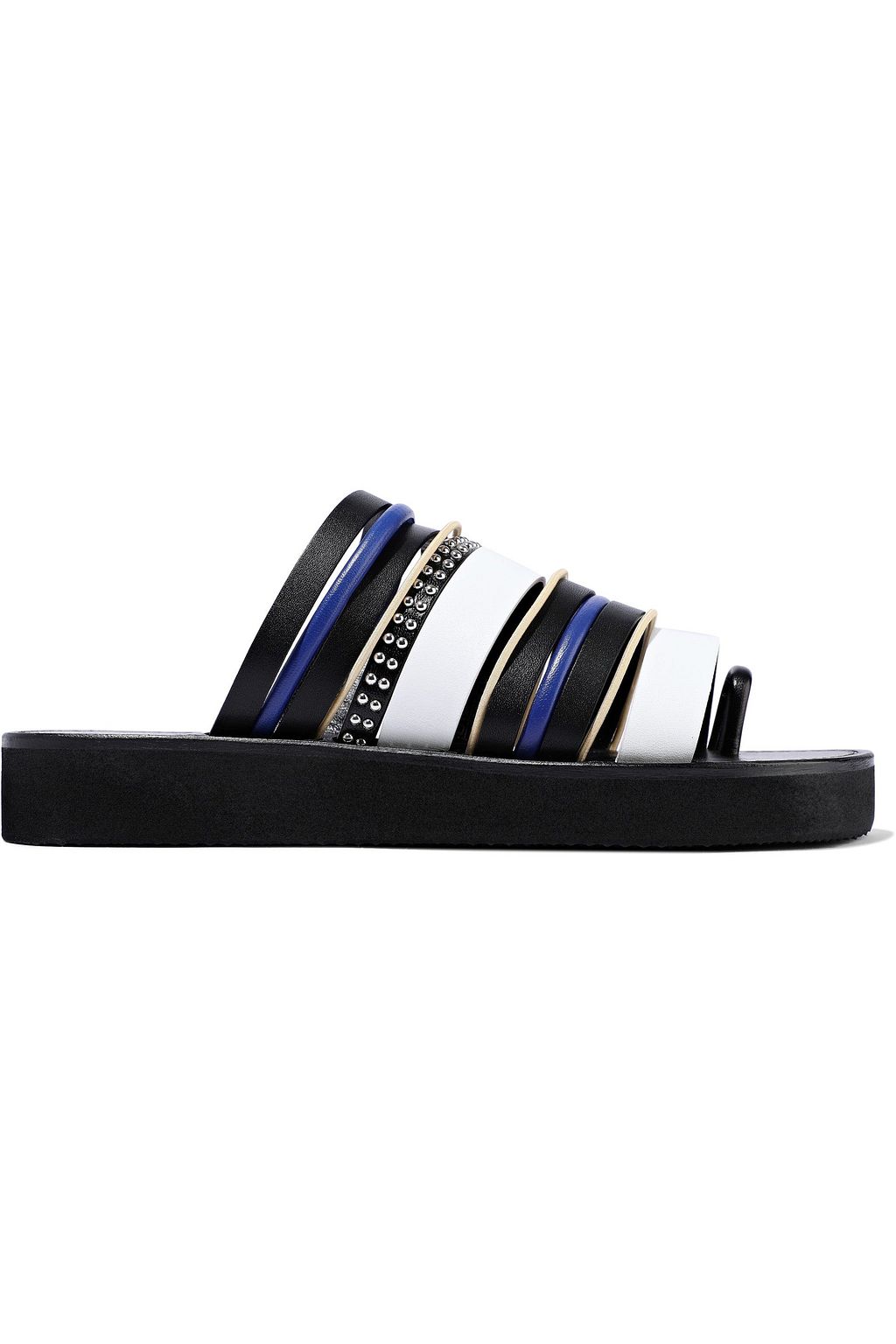 3.1 PHILLIP LIM Eva studded leather platform slides | THE OUTNET