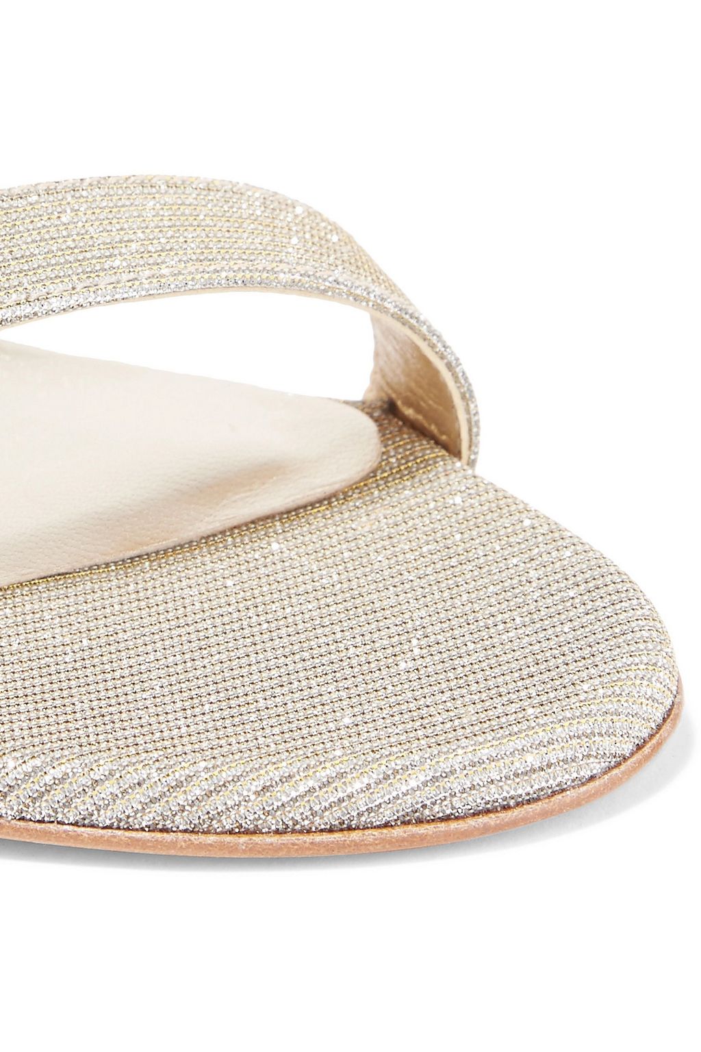 STUART WEITZMAN Lamé sandals | THE OUTNET