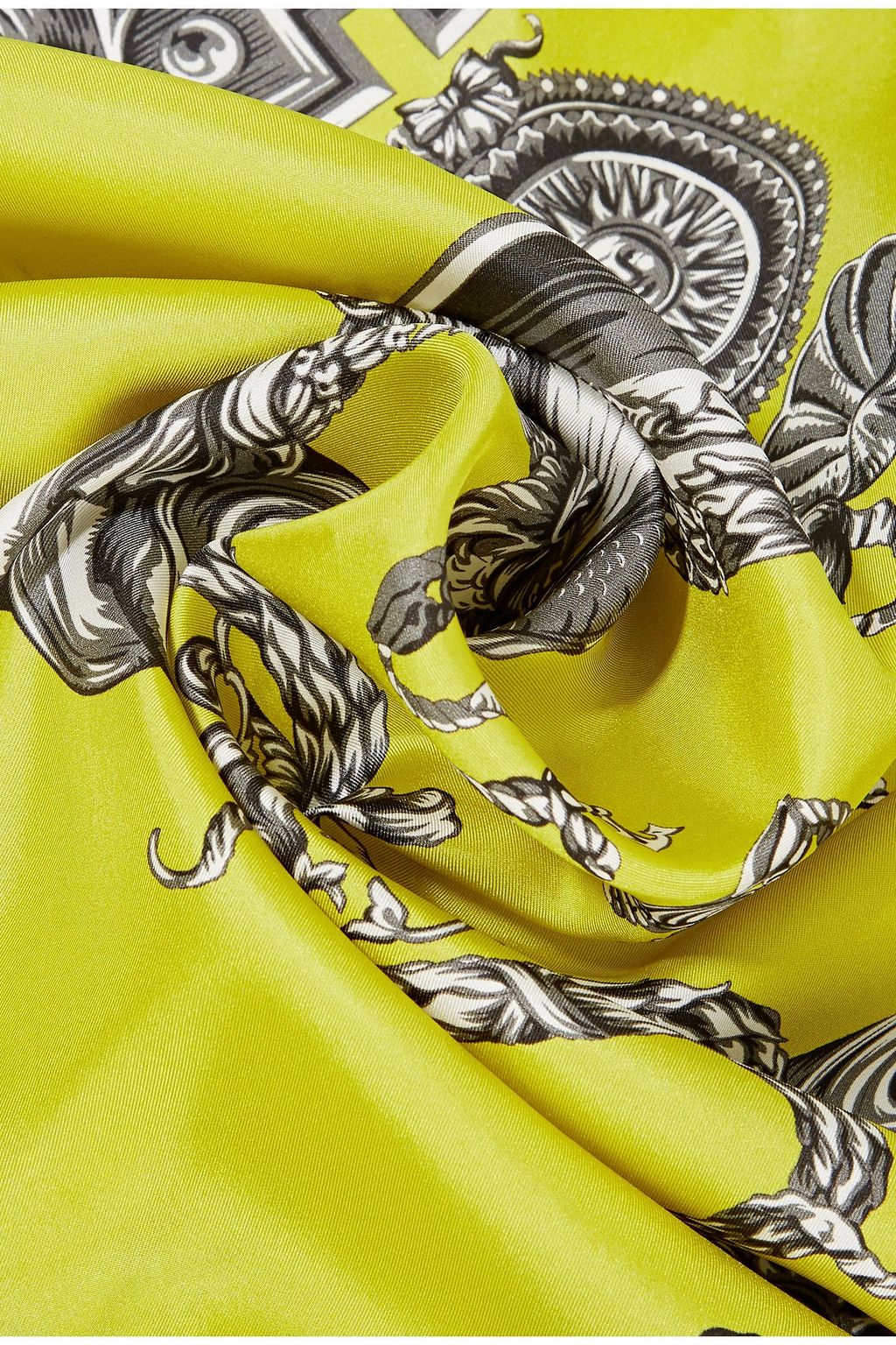 VERSACE Printed silk-satin twill scarf | THE OUTNET