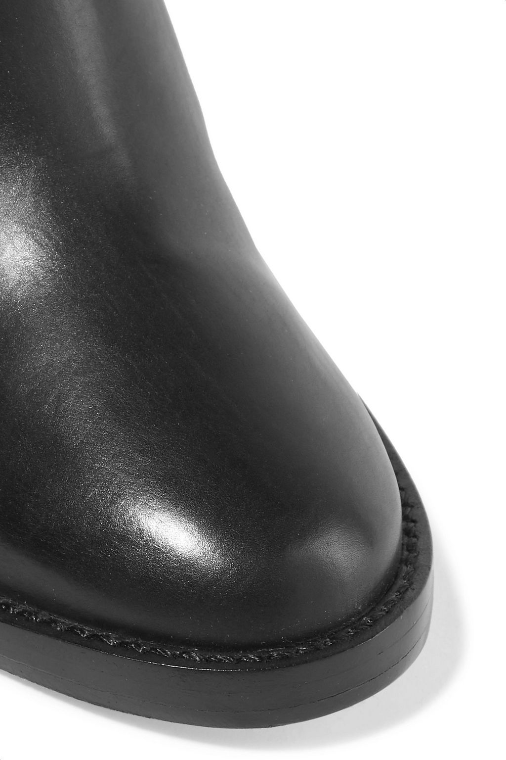 ZIMMERMANN Welted smooth and patent-leather ankle boots | THE OUTNET