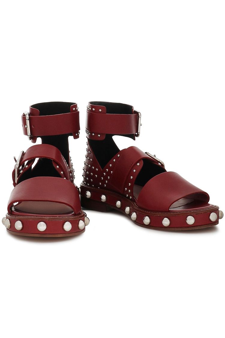 RED(V) Studded leather sandals | THE OUTNET