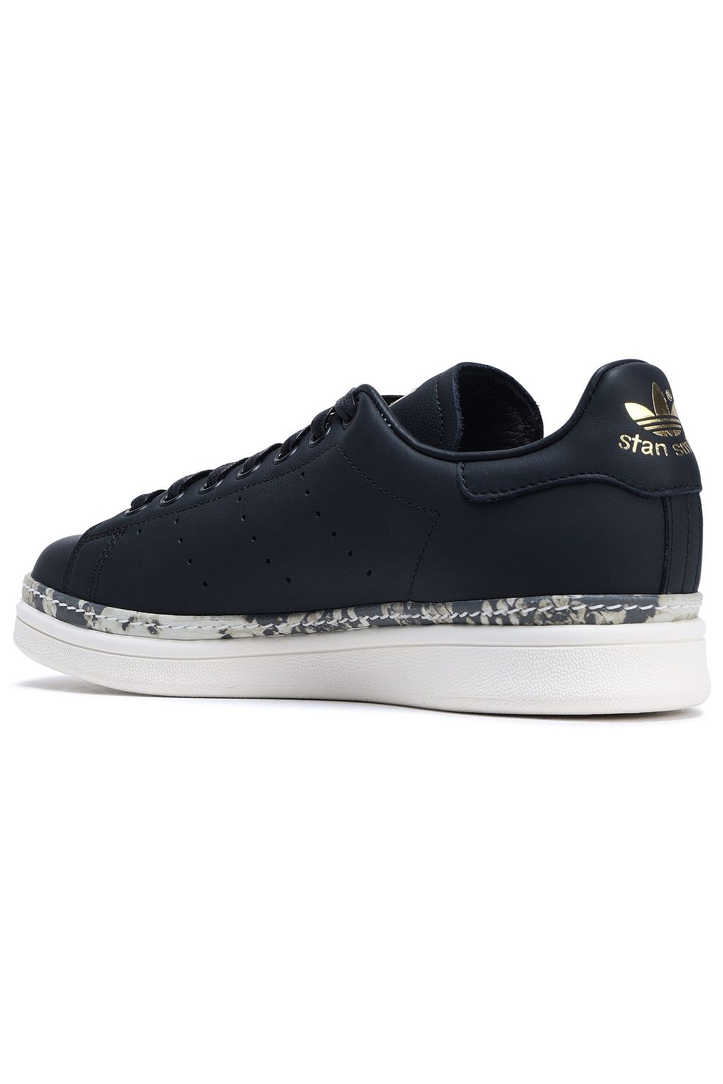 ADIDAS ORIGINALS Stan Smith New Bold perforated leather sneakers | THE ...