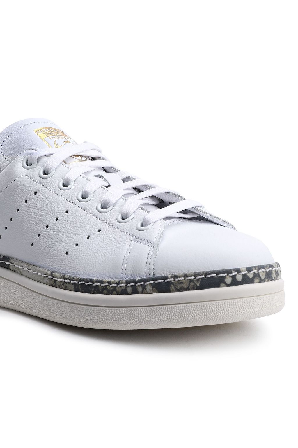 ADIDAS ORIGINALS Stan Smith New Bold perforated leather sneakers | THE ...
