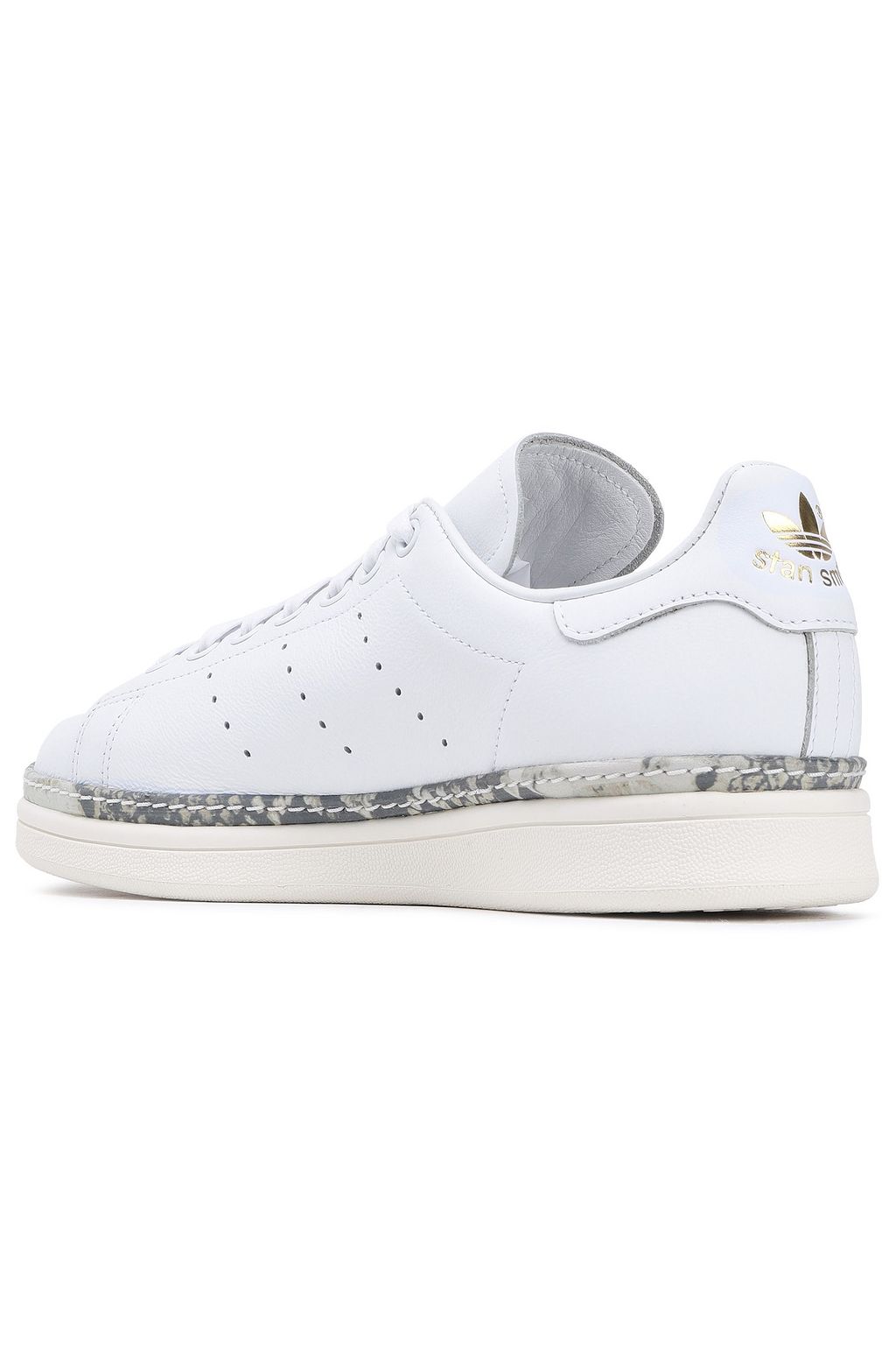 ADIDAS ORIGINALS Stan Smith New Bold perforated leather sneakers | THE ...