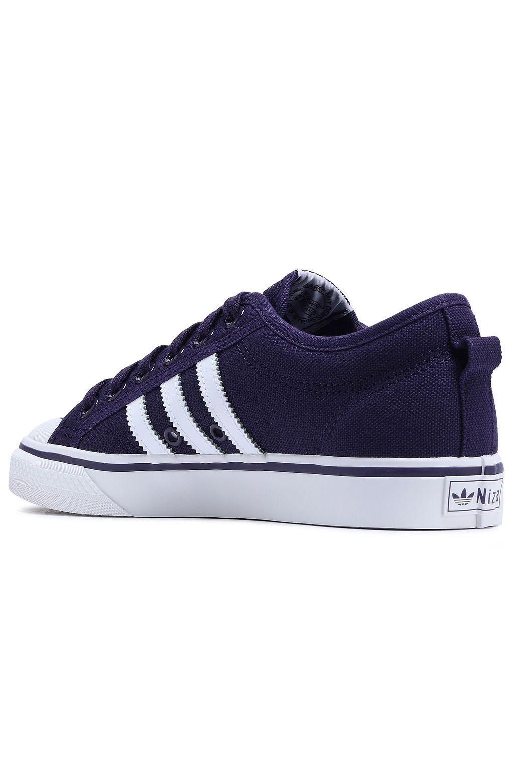 ADIDAS ORIGINALS Nizza leather-trimmed canvas sneakers | THE OUTNET