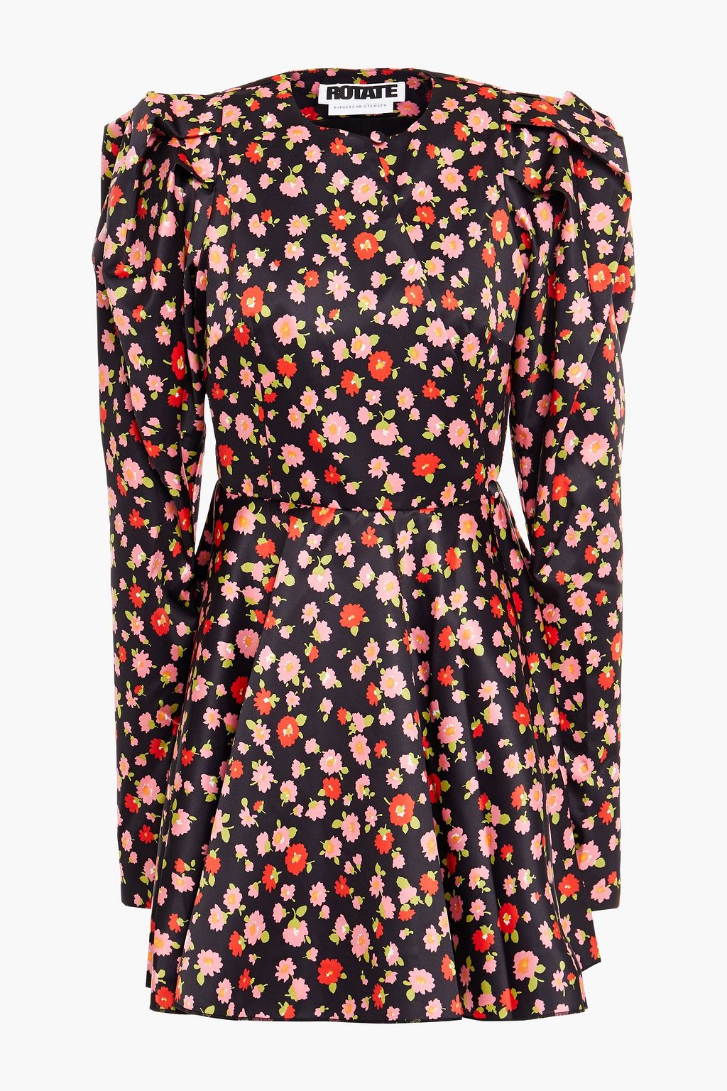 Rotate Birger Christensen Pauline Ausgestelltes Minikleid Aus Duchesse