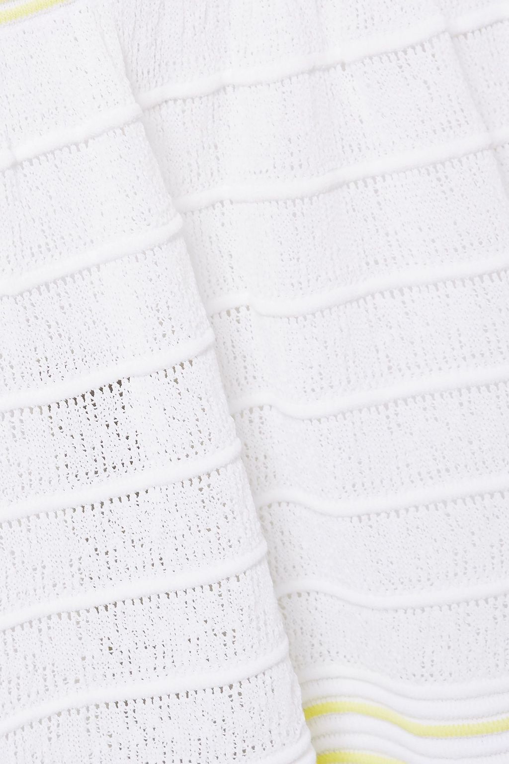 L'ETOILE SPORT Pointelle-paneled stretch-knit mini skirt | THE OUTNET