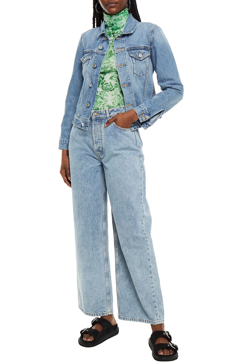 GANNI Denim jacket | THE OUTNET