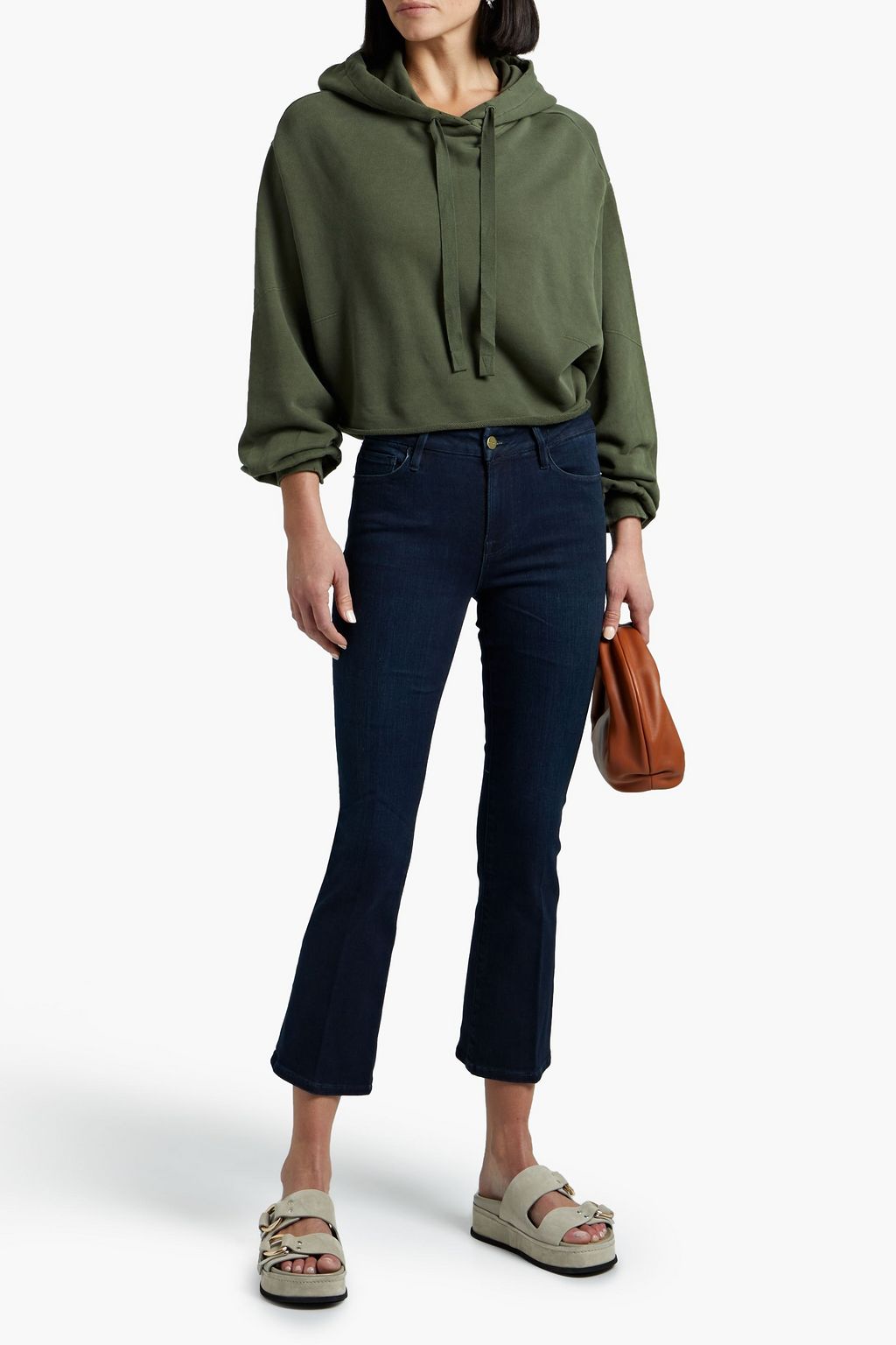 FRAME Le Crop Mini Boot cropped mid-rise bootcut jeans | THE OUTNET