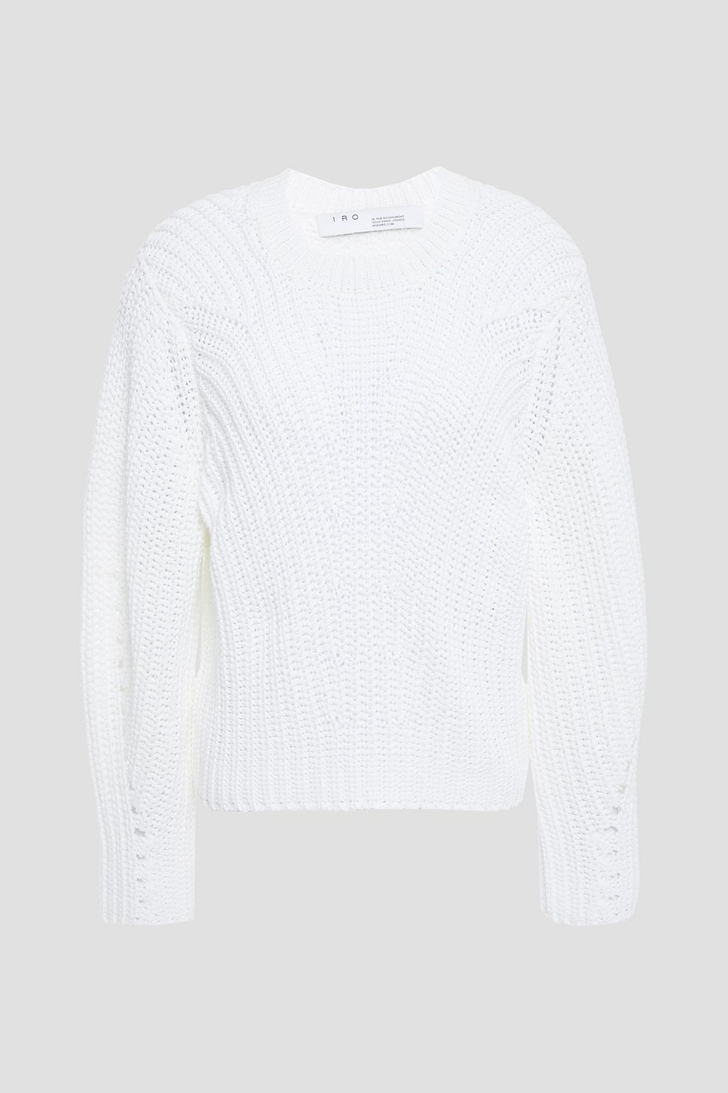 IRO Ribbed cotton-blend sweater | THE OUTNET