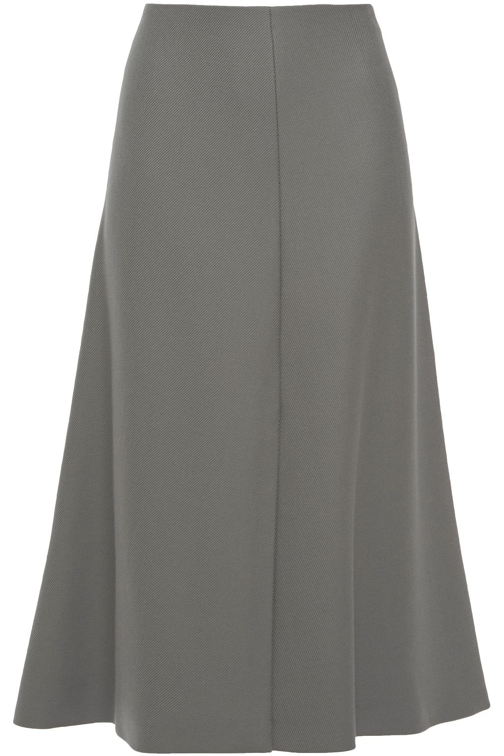 THE ROW Bea flared wool-twill midi skirt | THE OUTNET