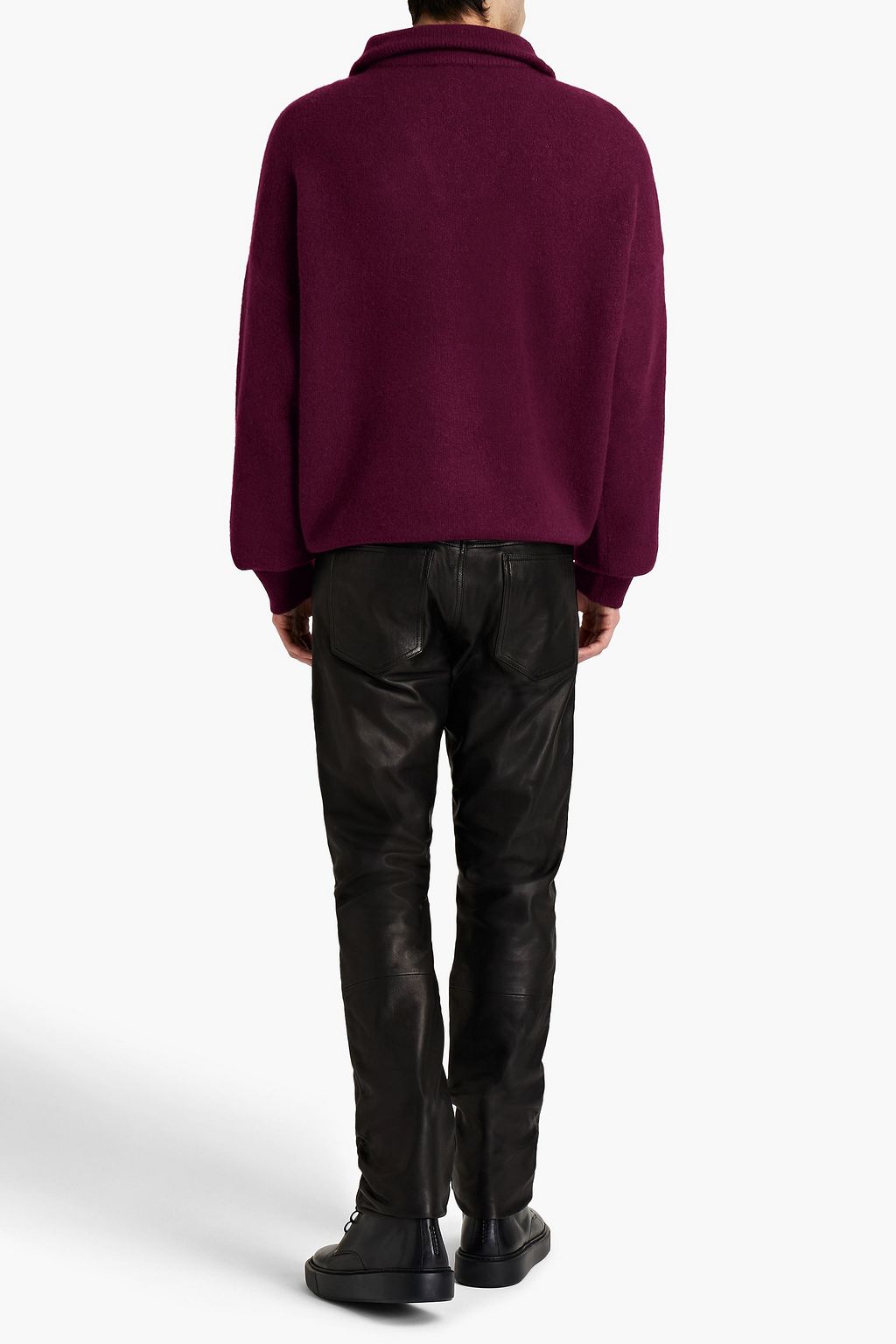 ISABEL MARANT Percy oversized brushed wool-blend half-zip sweater | THE ...