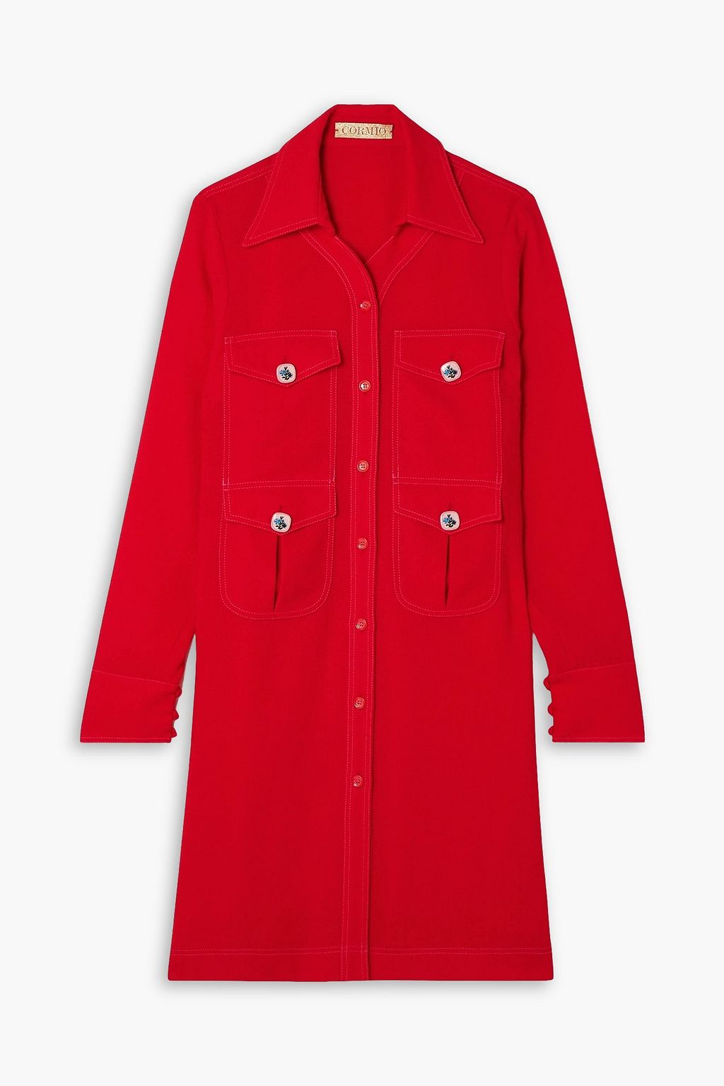 CORMIO Tura wool midi shirt dress | THE OUTNET