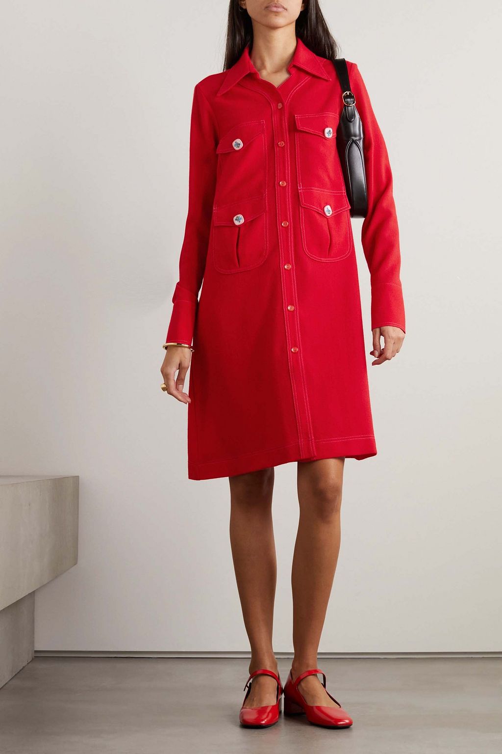 CORMIO Tura wool midi shirt dress | THE OUTNET