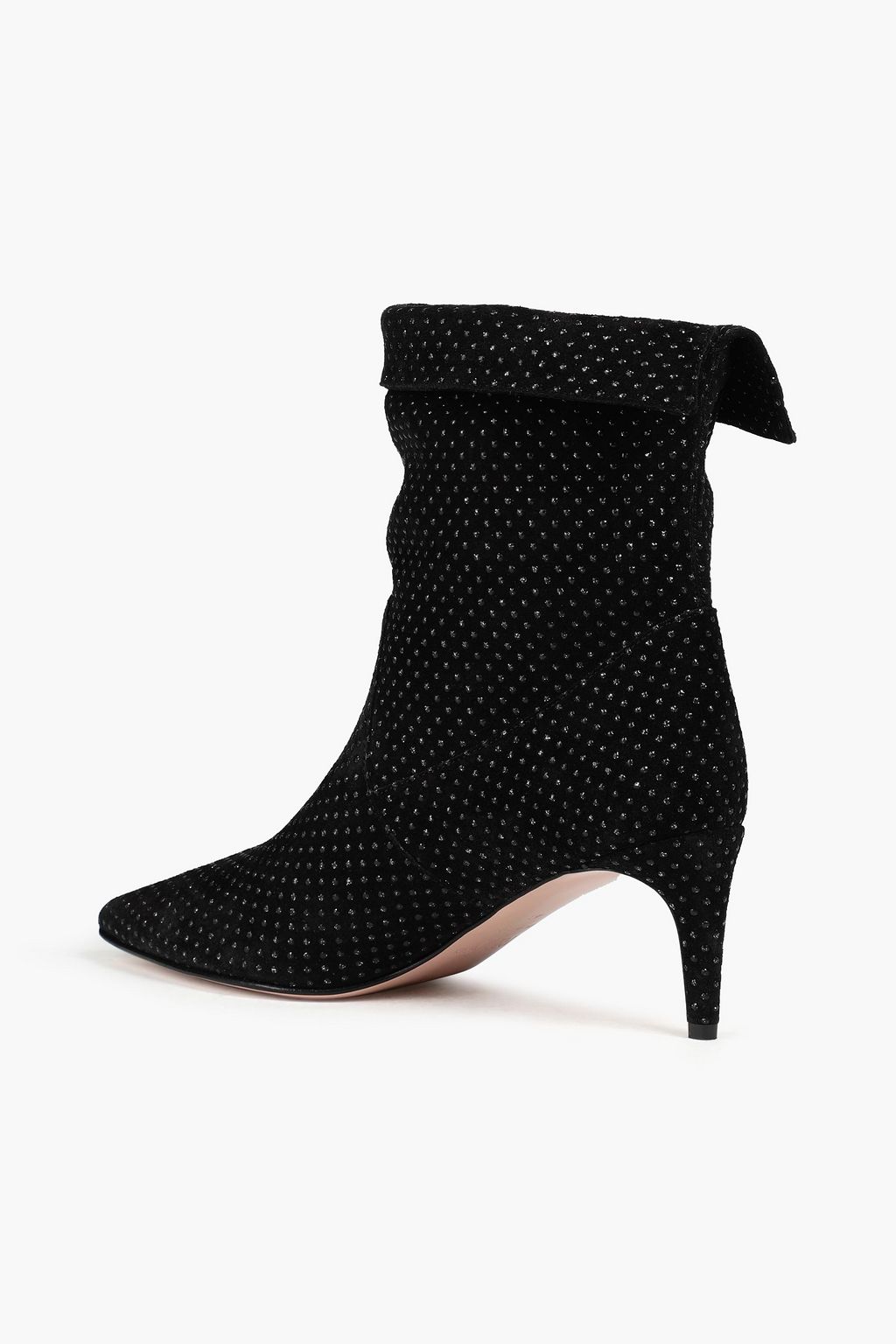 RED(V) Glittered suede ankle boots | THE OUTNET