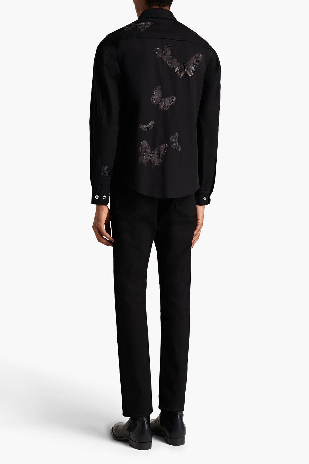 Valentino Garavani Embroidered Cotton Twill Overshirt The Outnet