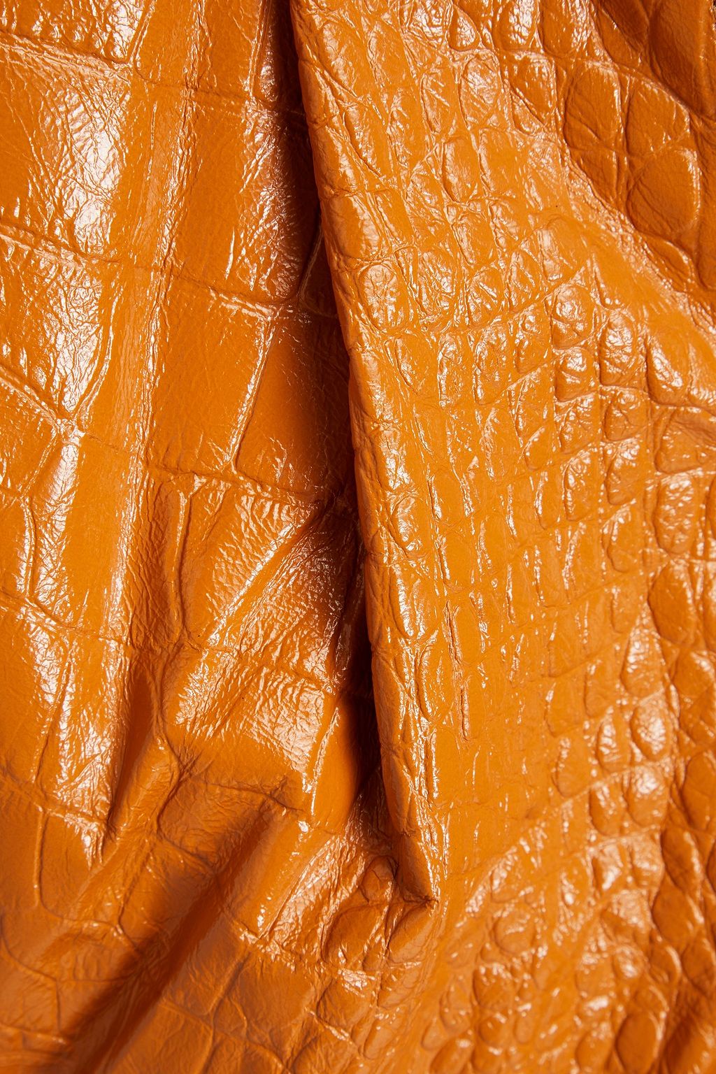 REMAIN BIRGER CHRISTENSEN Cleo pleated croc-effect leather tapered ...