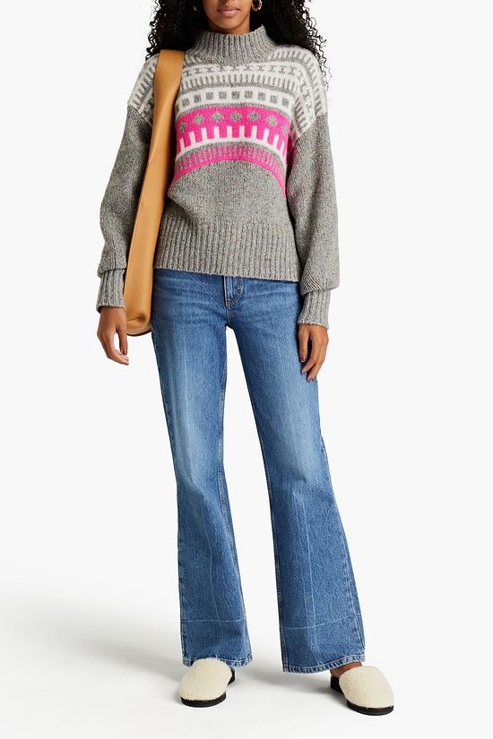 AUTUMN CASHMERE Fair Isle cashmere sweater | THE OUTNET