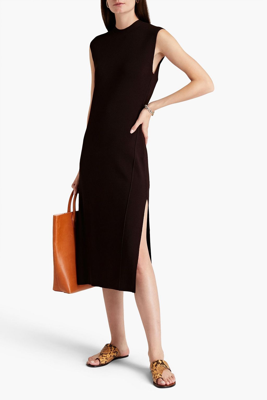 FRAME Stretch-knit midi dress | THE OUTNET