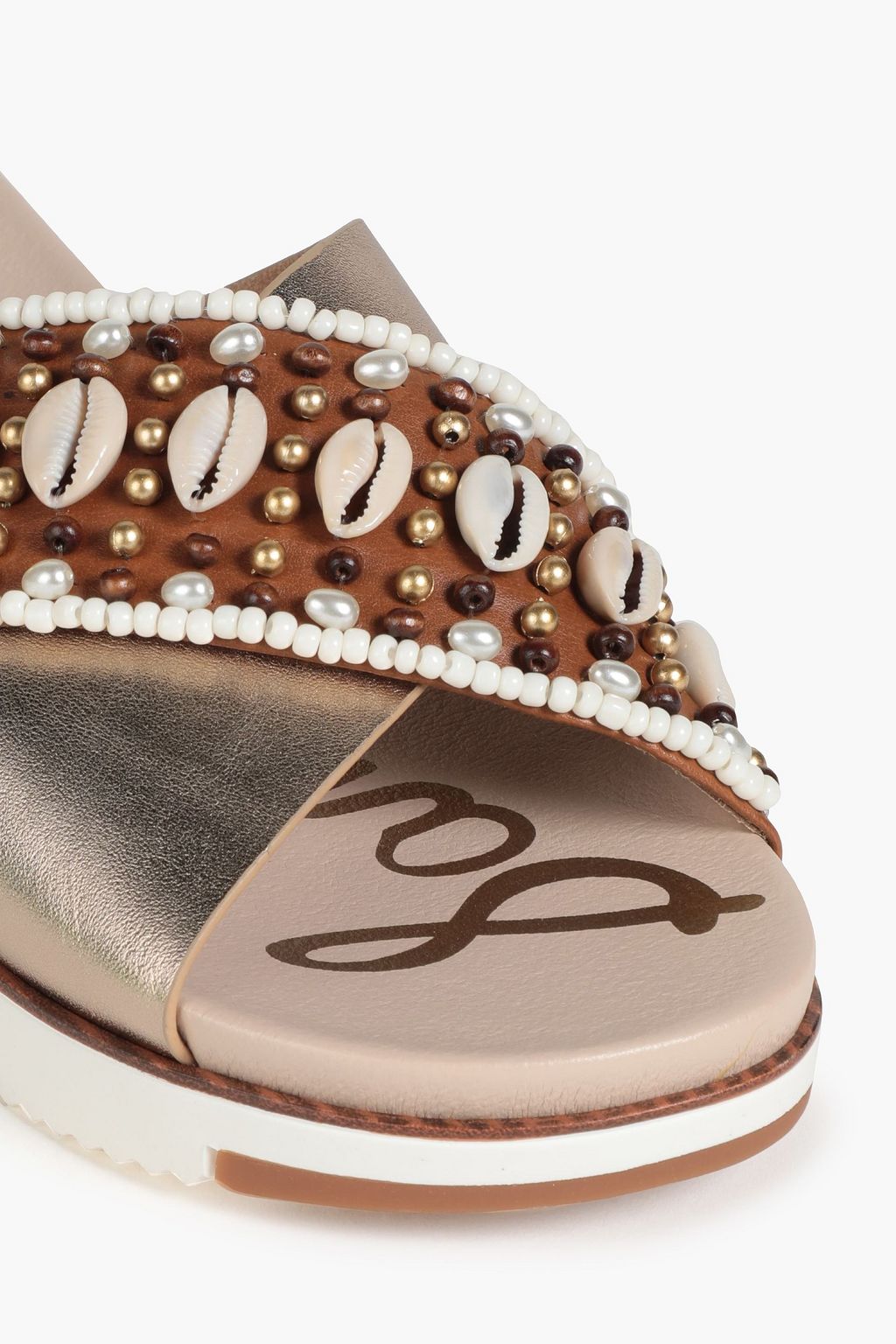 SAM EDELMAN Audria embellished leather sandals | THE OUTNET