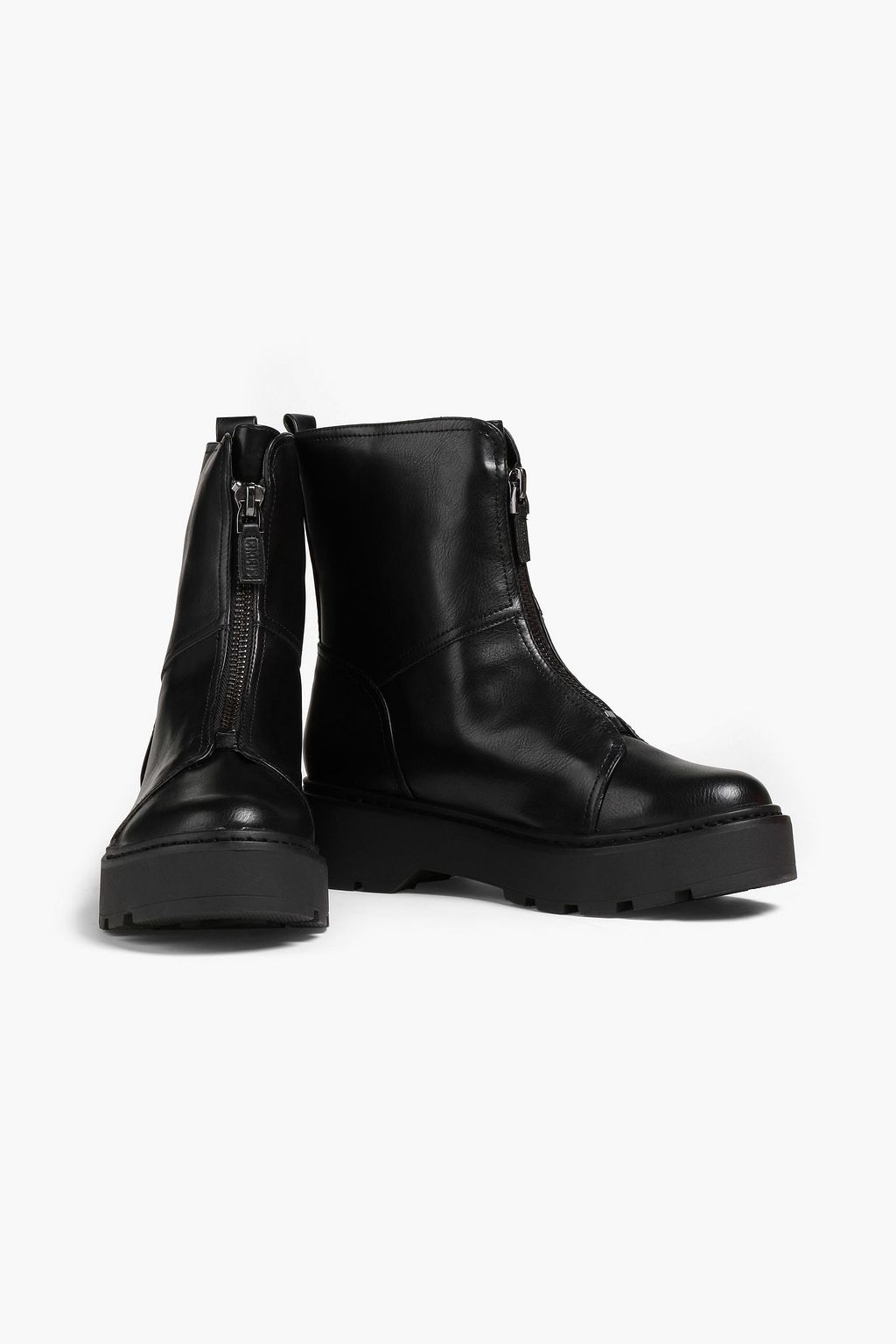 CIRCUS BY SAM EDELMAN Sonny faux leather combat boots | THE OUTNET
