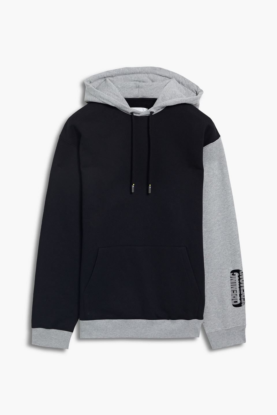 Opening Ceremony Flocked two-tone cotton-fleece hoodie | Smart Closet