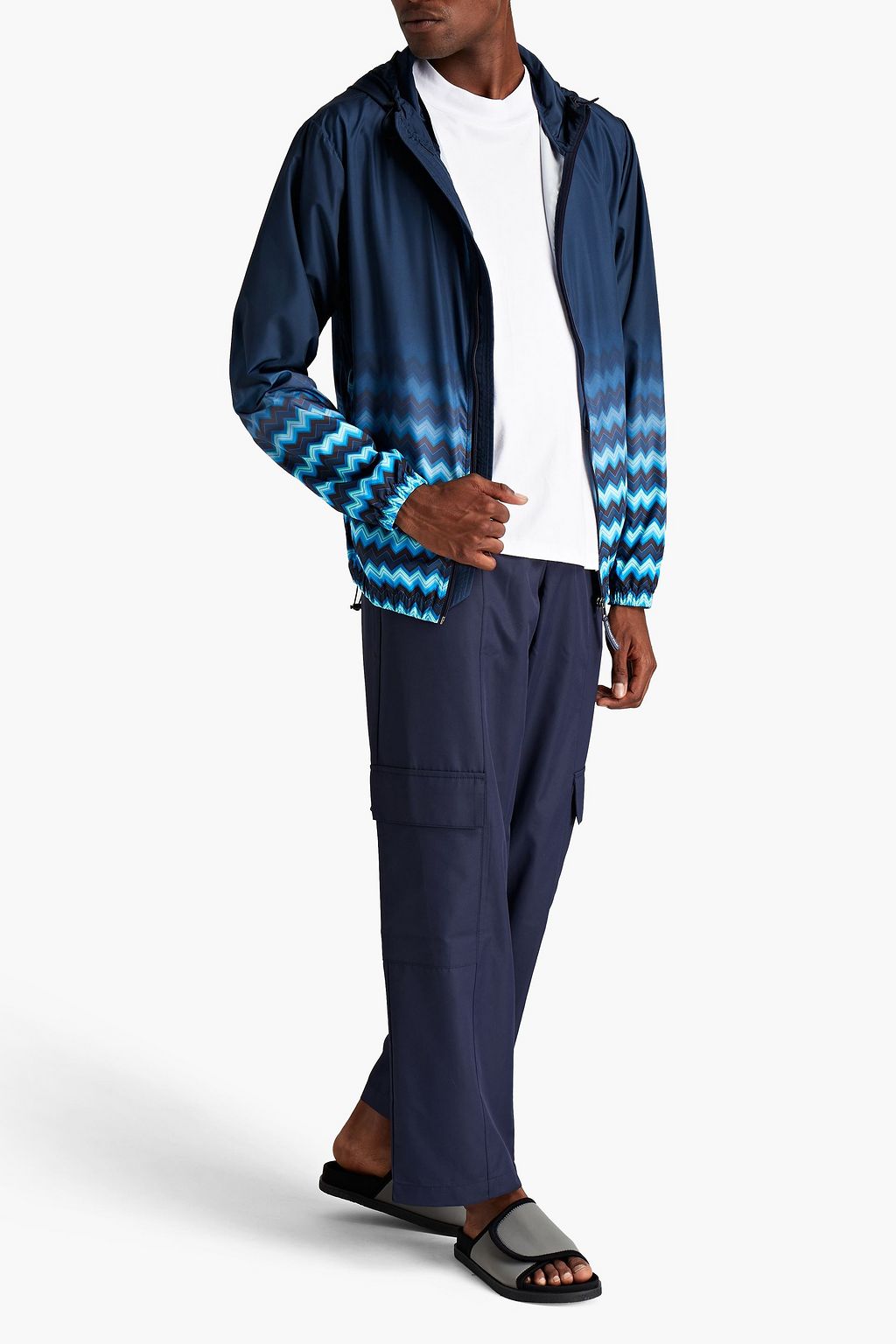 MISSONI Printed shell hooded jacket | THE OUTNET