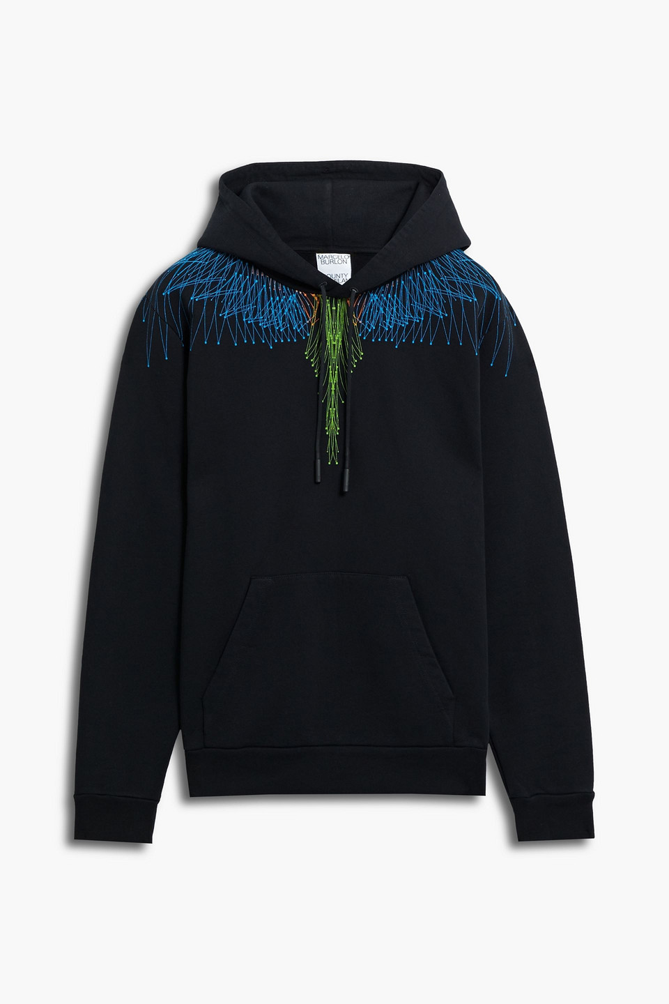 Marcelo Burlon County Of Milan Printed French Cotton-terry Hoodie In ...