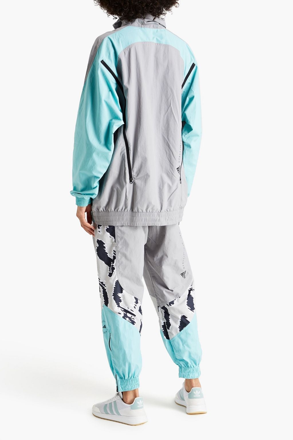 ADIDAS BY STELLA MCCARTNEY Color-block printed shell track pants | THE ...