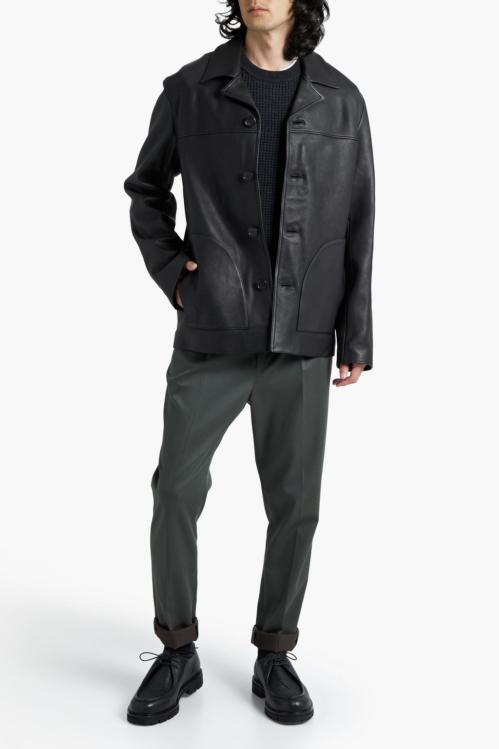 ACNE STUDIOS Leather jacket | THE OUTNET