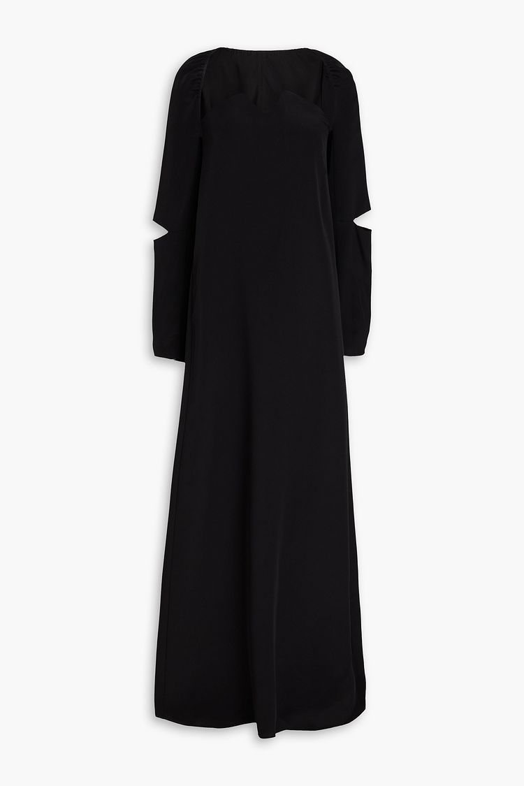 TIBI Strapless silk-crepe maxi dress | THE OUTNET
