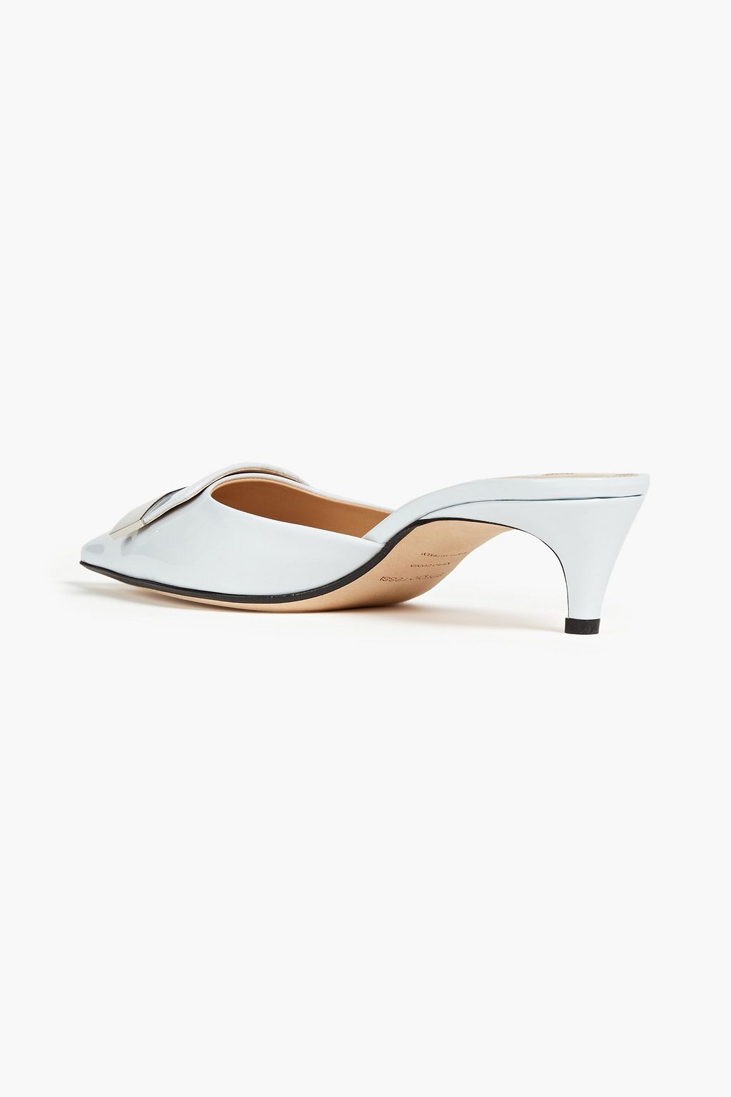 SERGIO ROSSI Embellished patent-leather mules | THE OUTNET