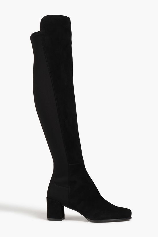 STUART WEITZMAN City microstretch and suede over-the-knee boots | THE ...