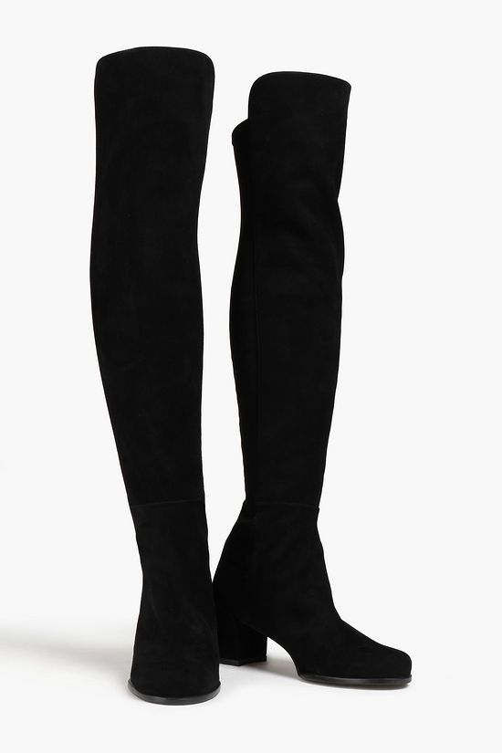STUART WEITZMAN City microstretch and suede over-the-knee boots | THE ...