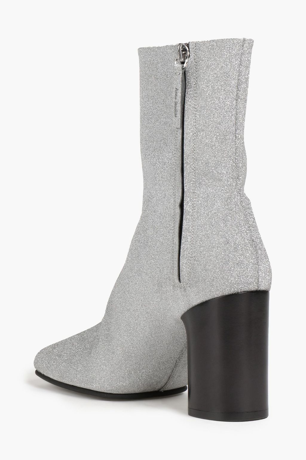 ACNE STUDIOS Glittered leather ankle boots | THE OUTNET
