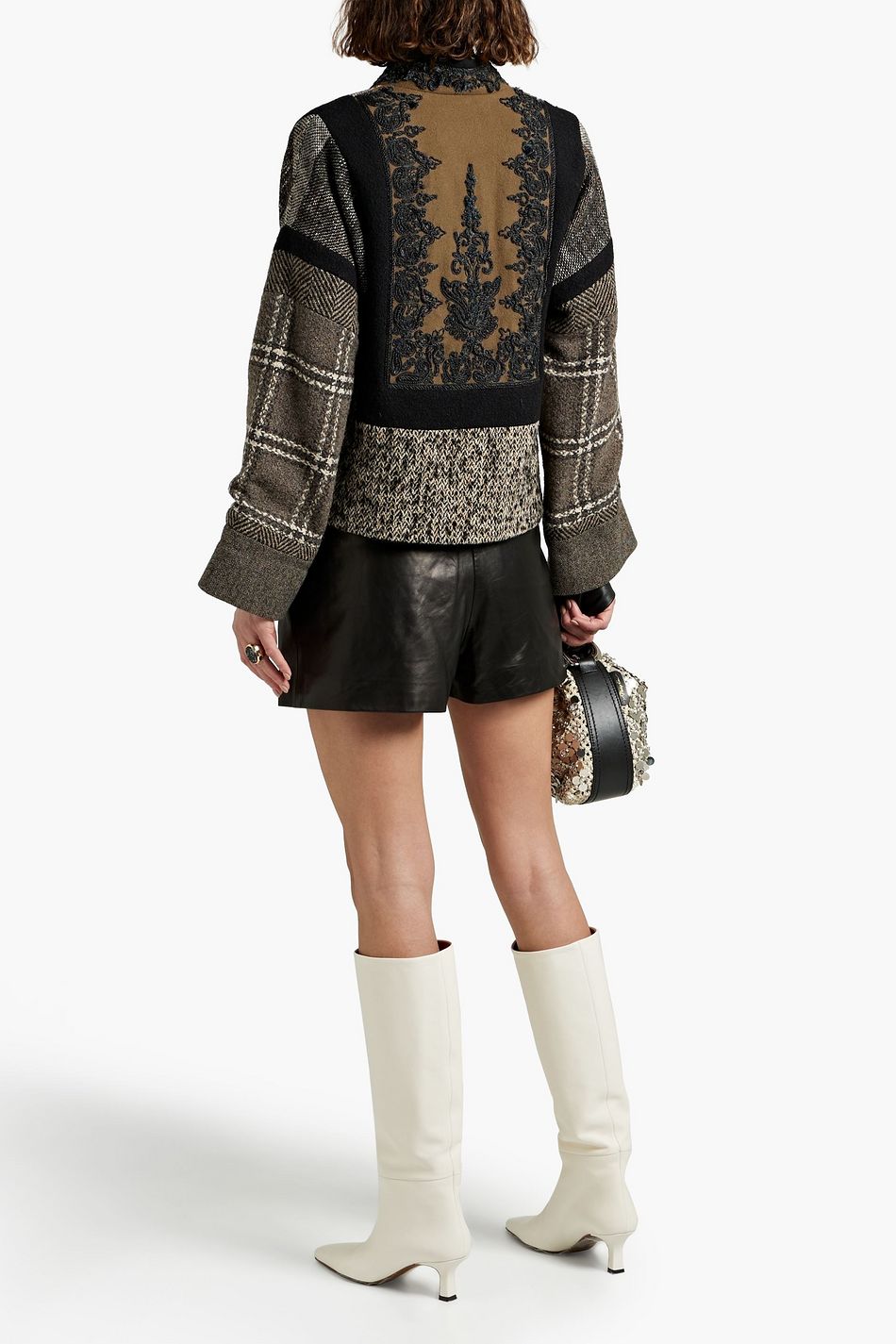 ETRO Embroidered patchwork wool-blend jacket | THE OUTNET