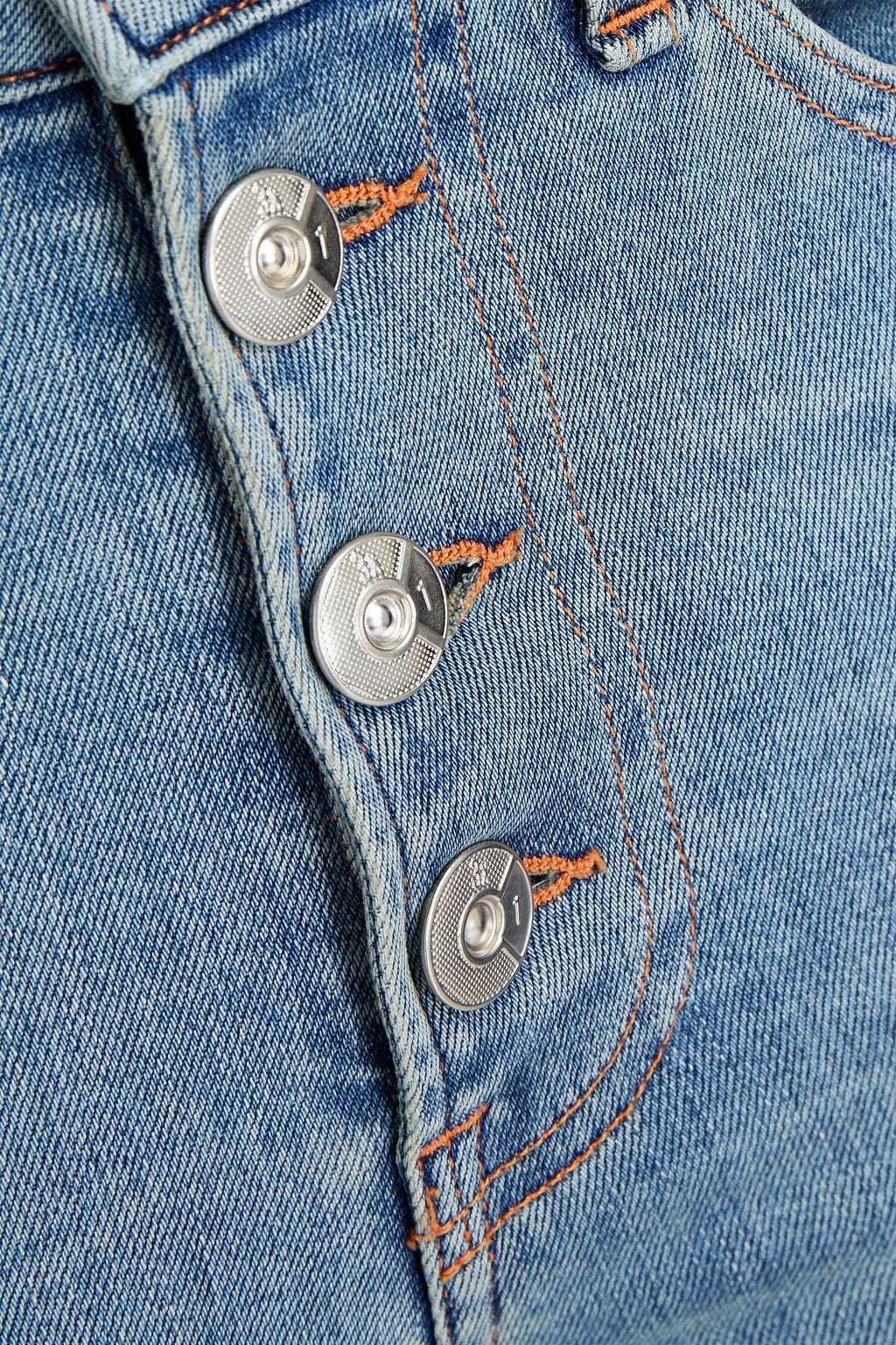 3X1 NYC Poppy faded mid-rise kick-flare jeans | THE OUTNET