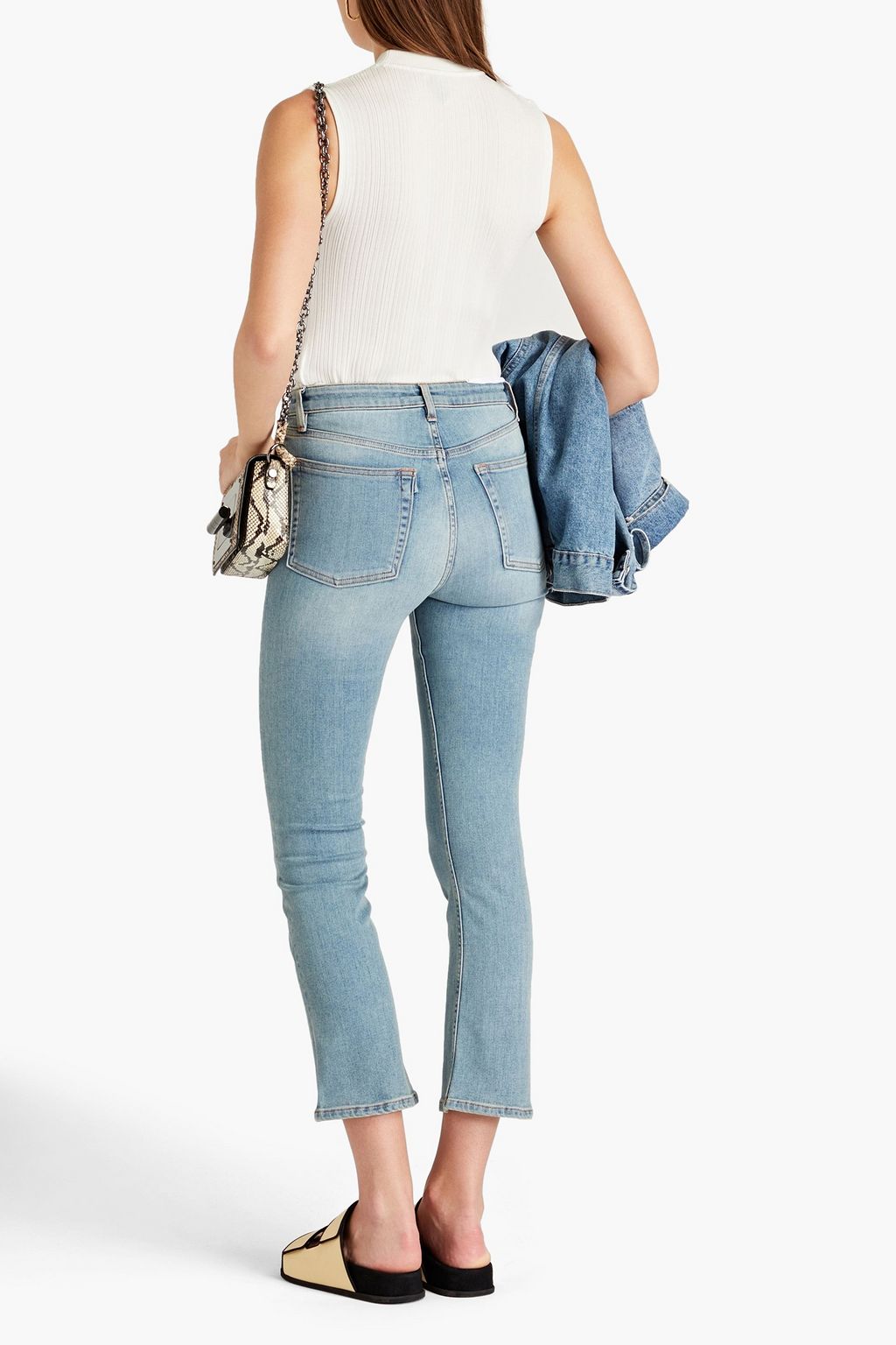 3X1 NYC Poppy faded mid-rise kick-flare jeans | THE OUTNET