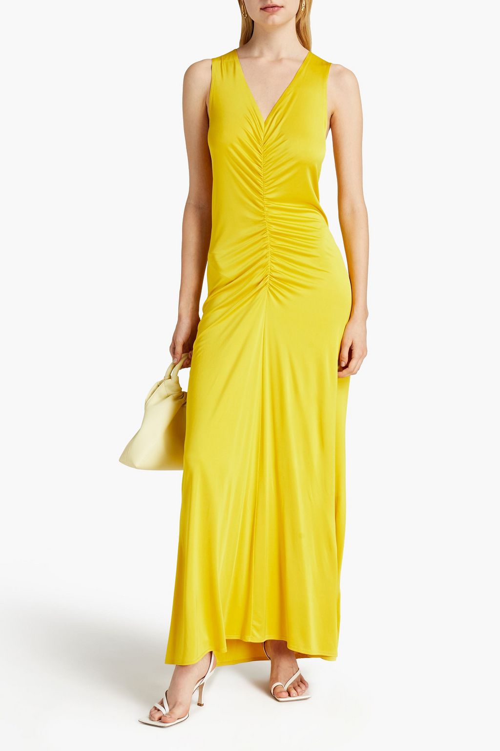 BY MALENE BIRGER Ruched stretch-jersey maxi dress | THE OUTNET