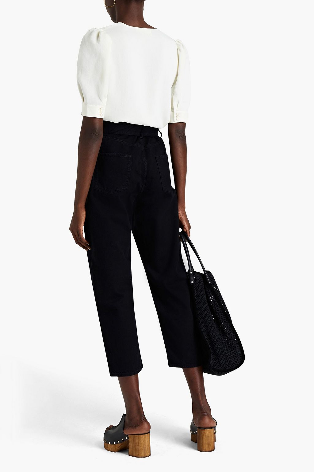 BA&SH Jalia cropped high-rise tapered jeans | THE OUTNET