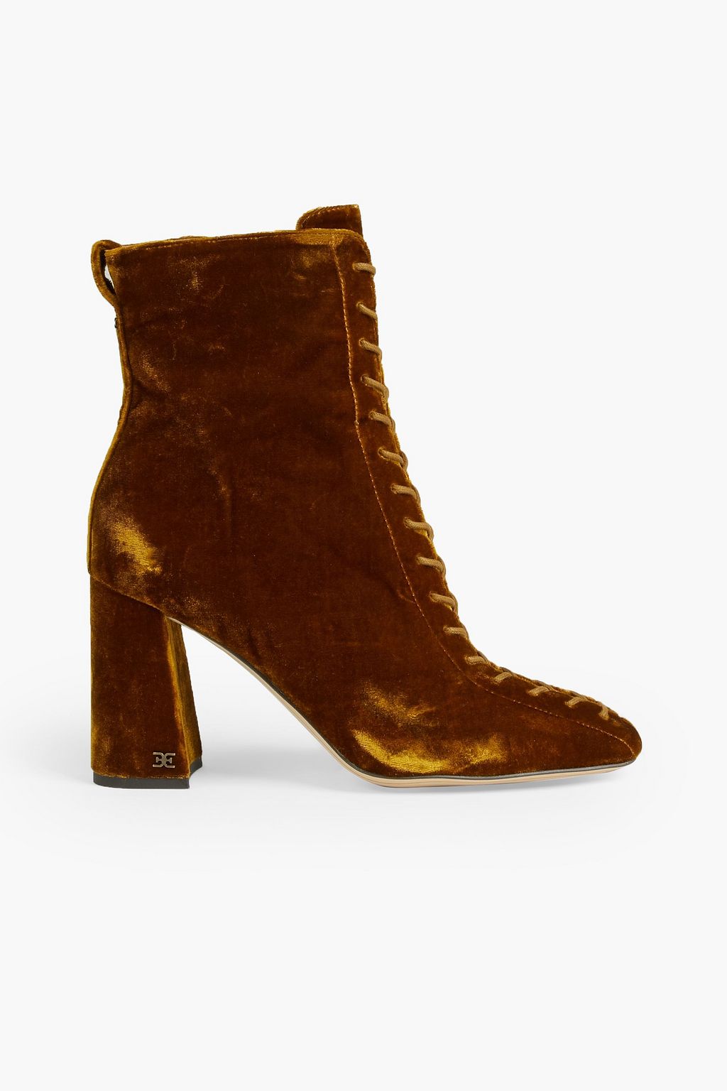 Sam Edelman Carney Lace Up Velvet Ankle Boots The Outnet
