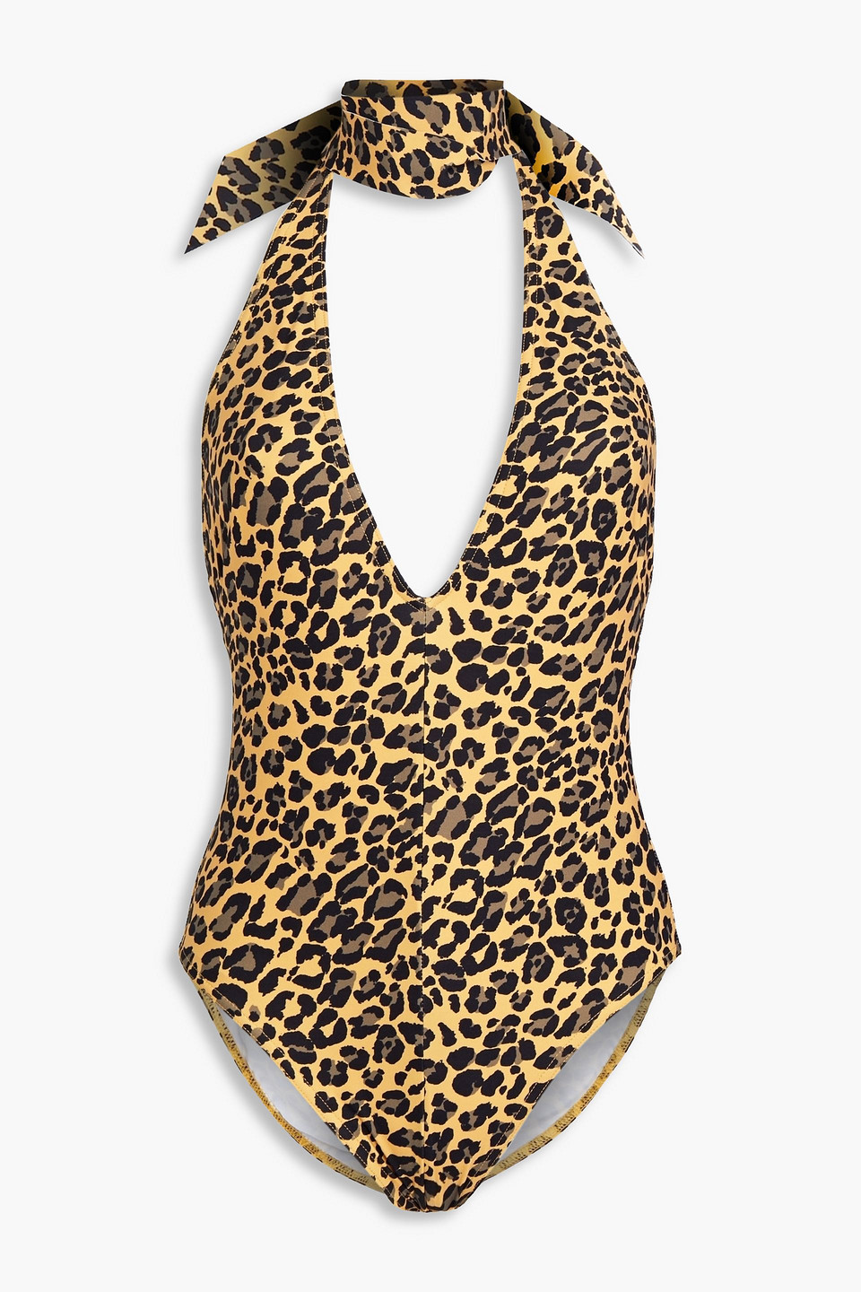 Zimmermann Separates Sculpt Leopard-print Swimsuit In Yellow | ModeSens