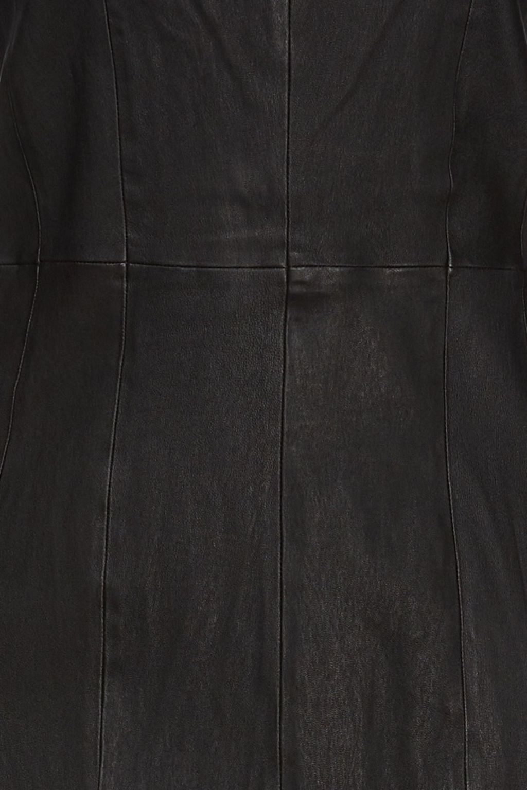 THEORY Wool blend-paneled leather mini dress | THE OUTNET