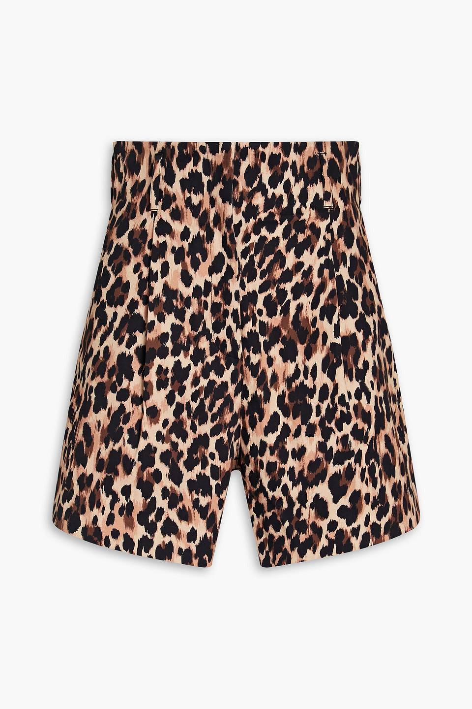 Racil Leopard-print Cotton-blend Shorts In Animal Print | ModeSens