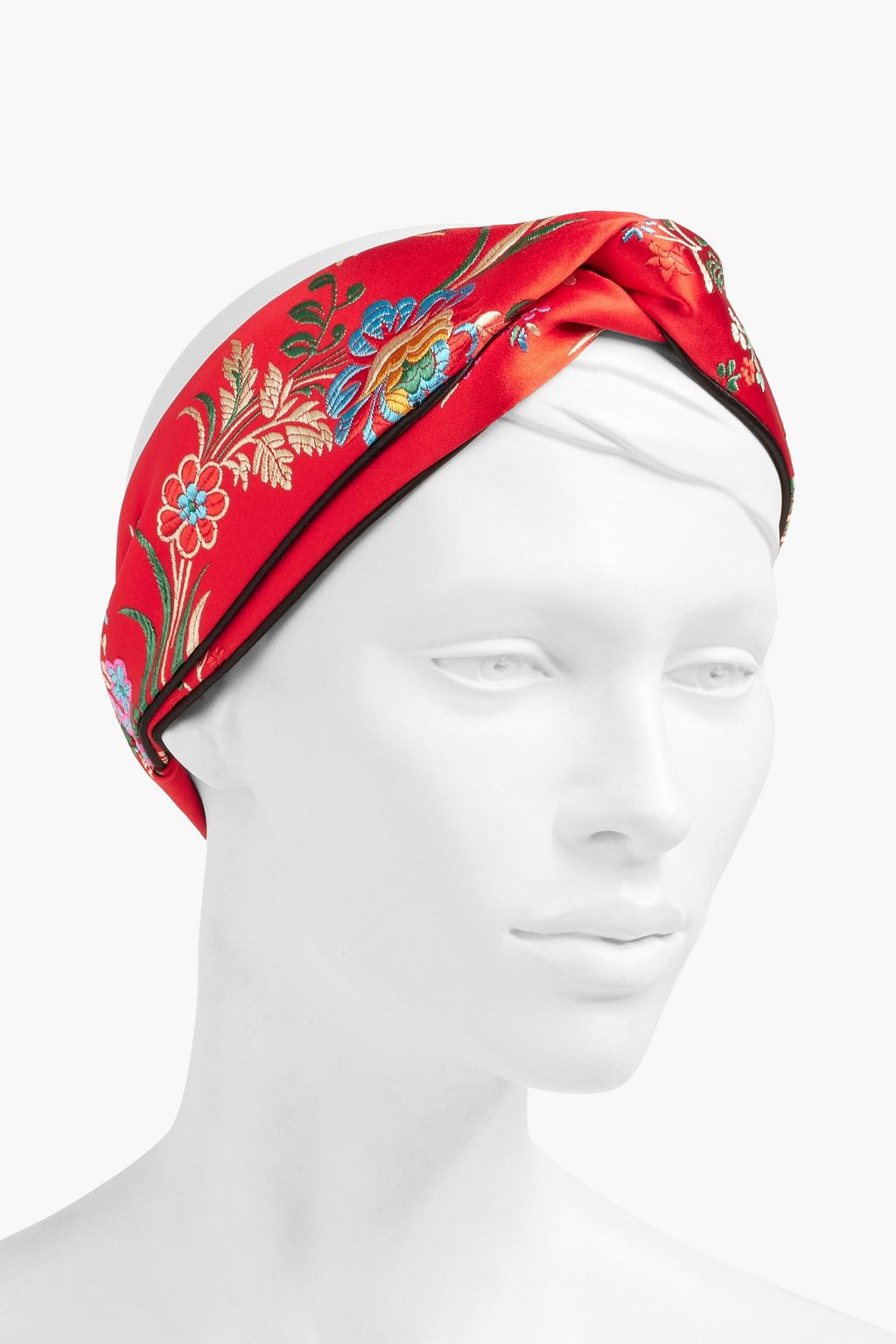 GUCCI Twisted embroidered silk headband | THE OUTNET