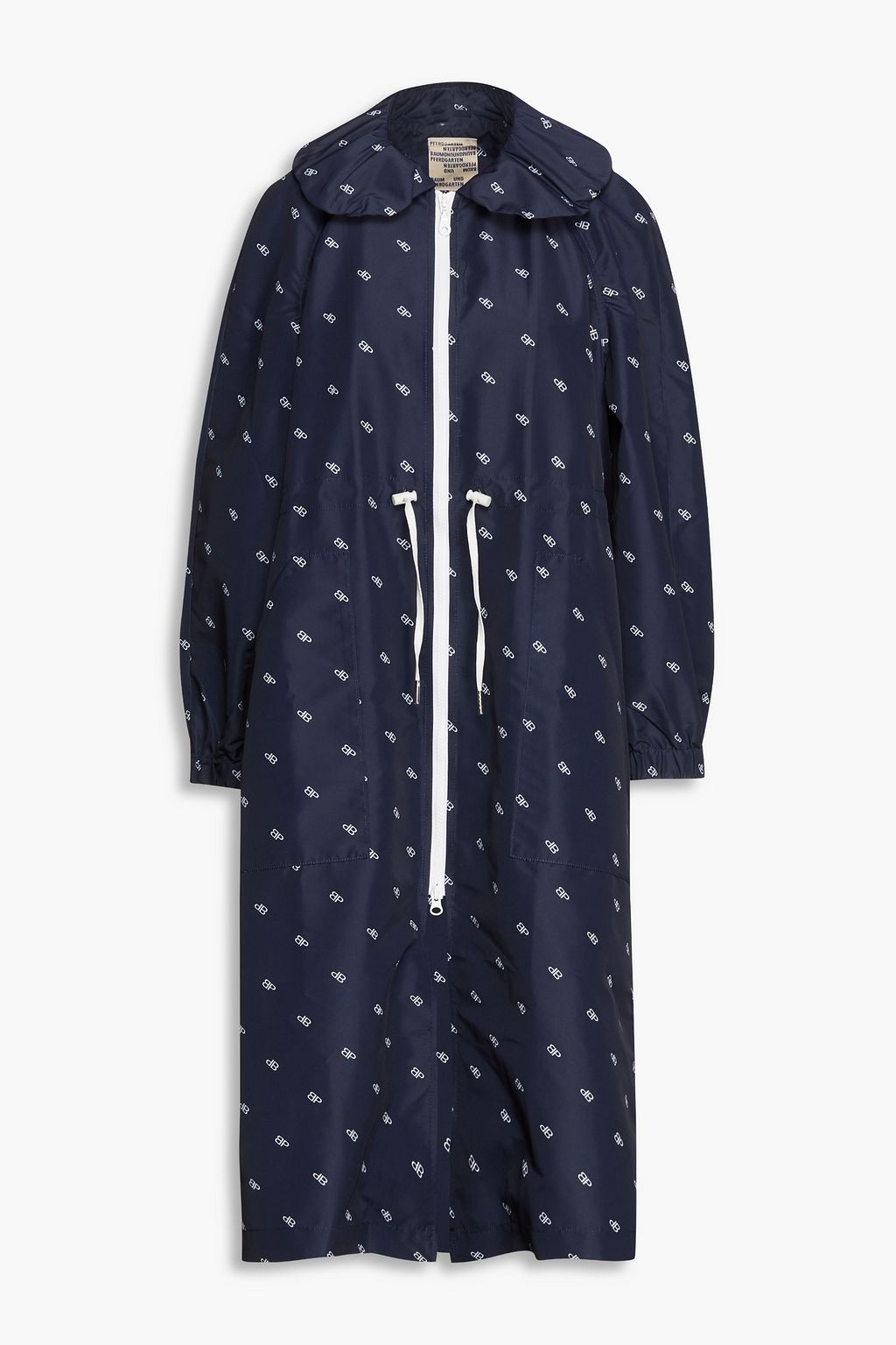 BAUM UND PFERDGARTEN Delianah monogram-print shell raincoat | THE OUTNET