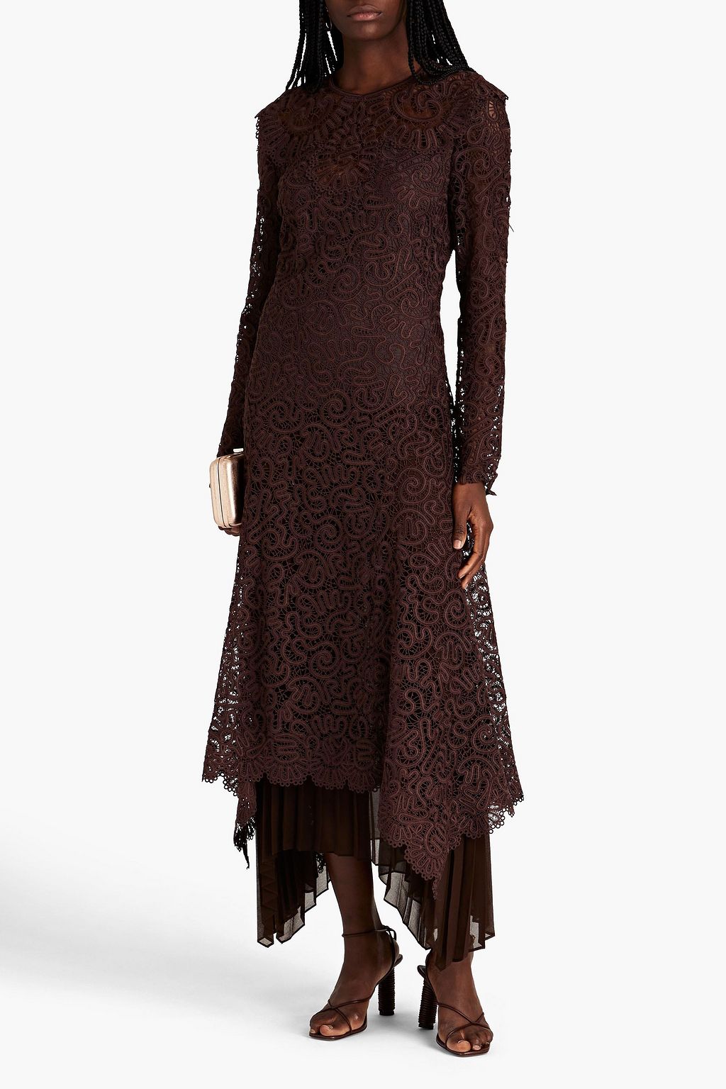 SIMKHAI Macramé lace maxi dress | THE OUTNET
