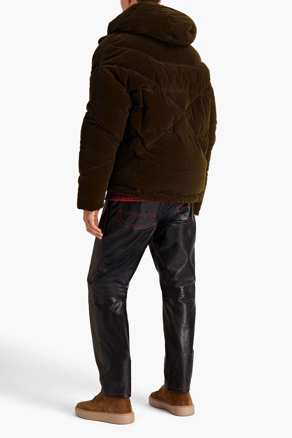 KHRISJOY Oversized quilted cotton-corduroy hooded down jacket | THE OUTNET