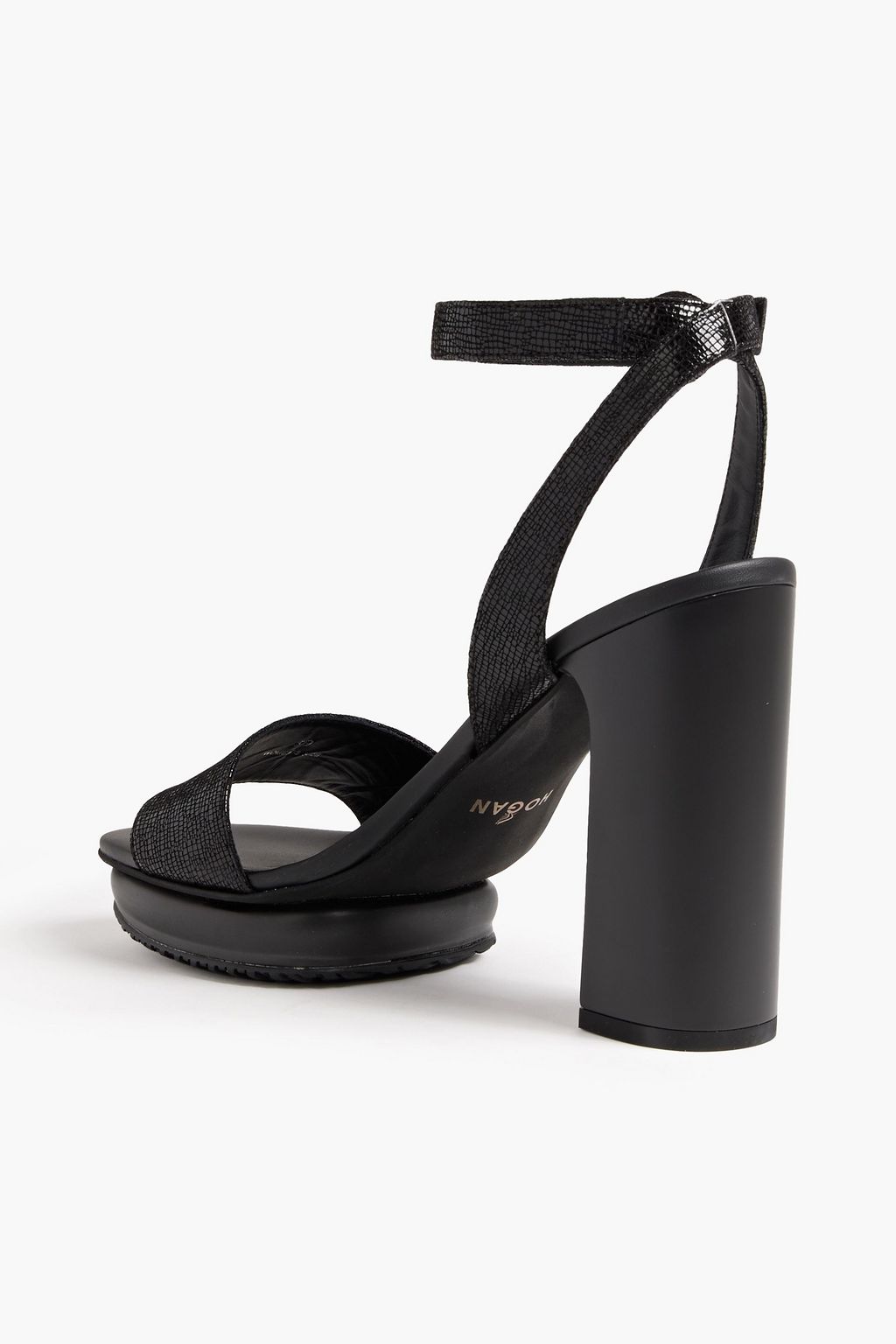 HOGAN Brushed-leather platform sandals | THE OUTNET